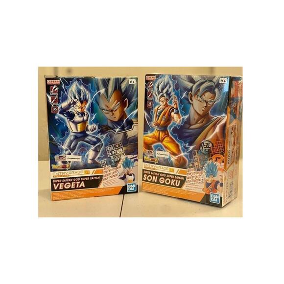 Toys | New Bandai Dragon Ball Model Kit Includes Son Goku Vegeta Models ...